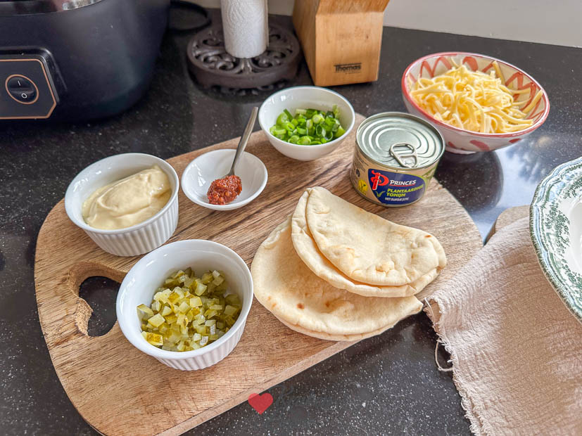 Flatbread tuna melt - KeukenLiefde